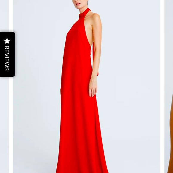 Halston Heritage | Dresses | This Red Halston Open Back Dress Will Have ...